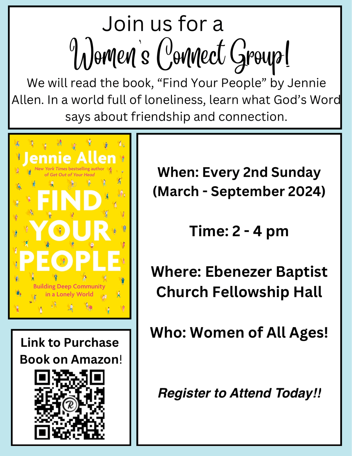 Ladies Connect Group | Ebenezer Baptist Church