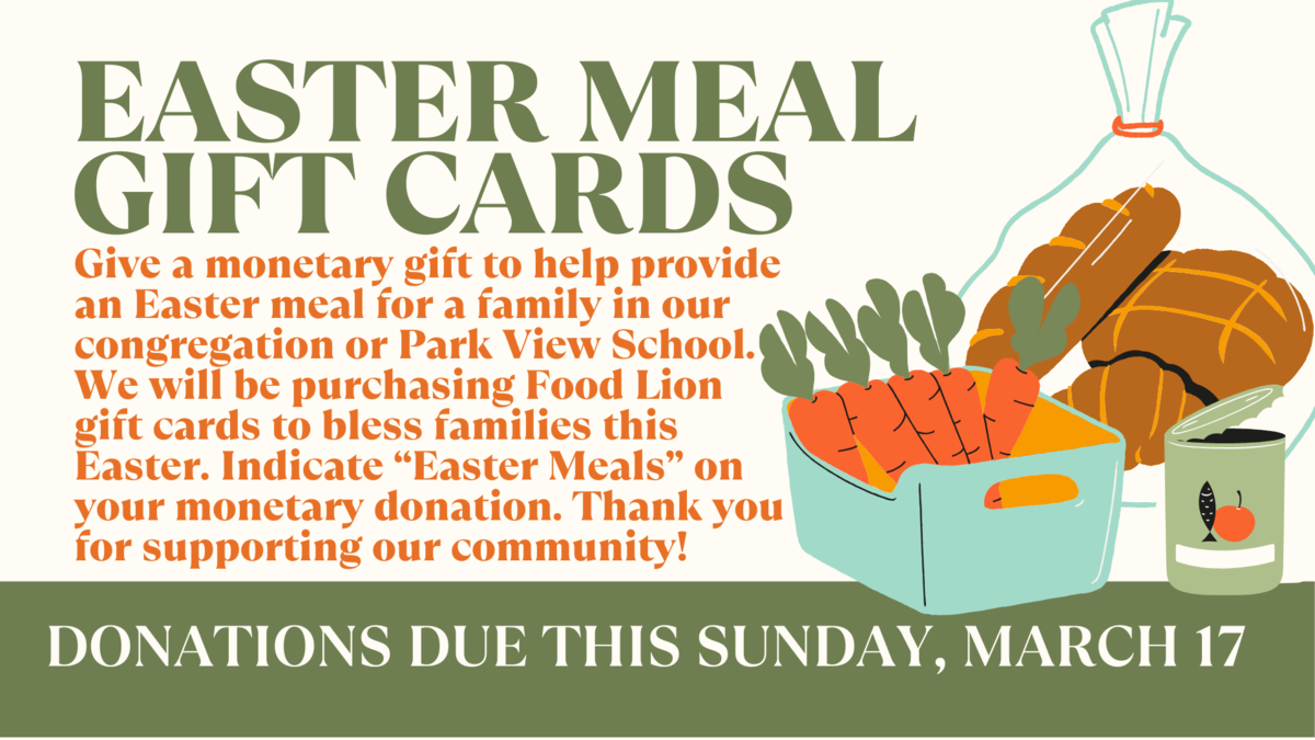 Easter Meal Donations | St. Mark's Lutheran Church