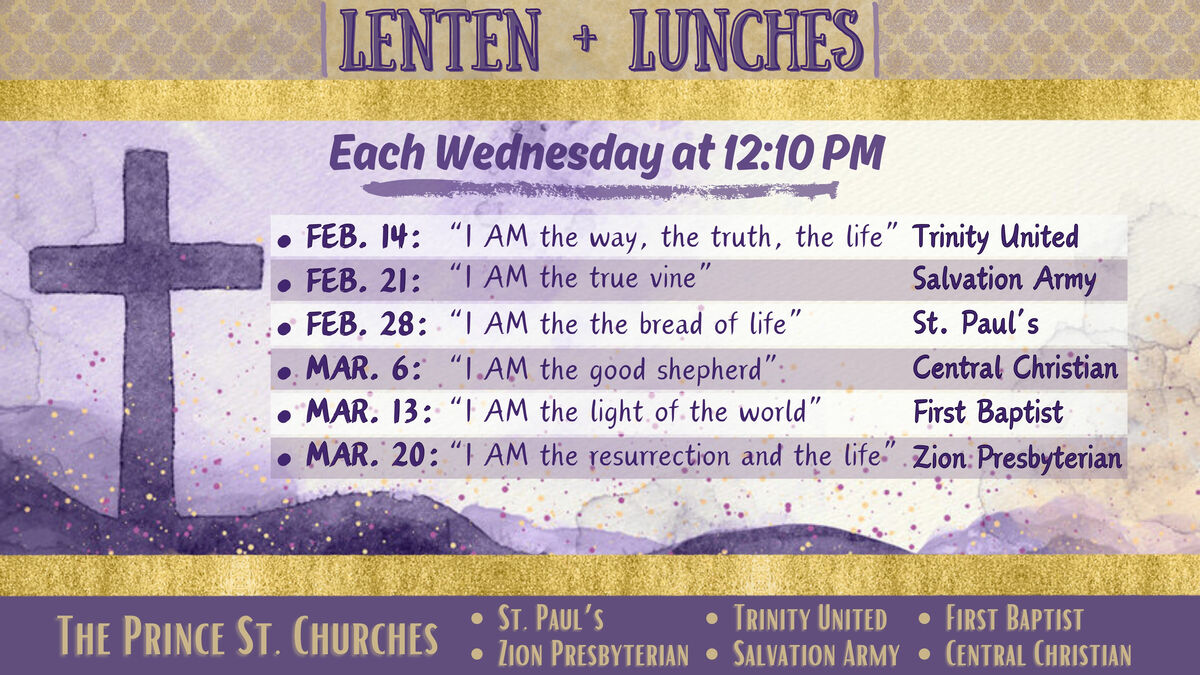 Lenten Lunch this week at Zion | ZION PRESBYTERIAN CHURCH