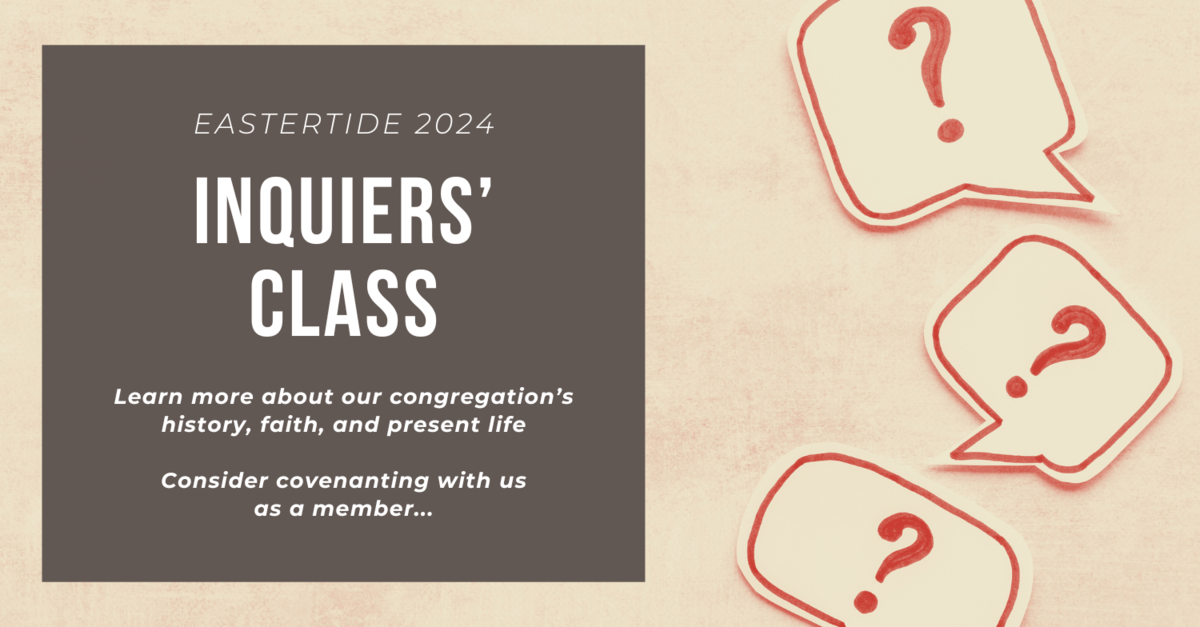 Inquirers' Class | Cloverdale United Church