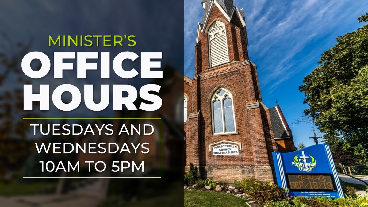 Rev. Alton Ruff Office Hours & Contact Info | First Presbyterian Church