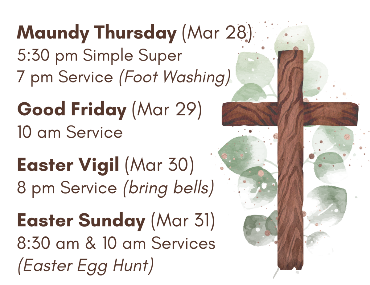 Holy Week at St. Anne's | St. Anne's Steveston Anglican Church