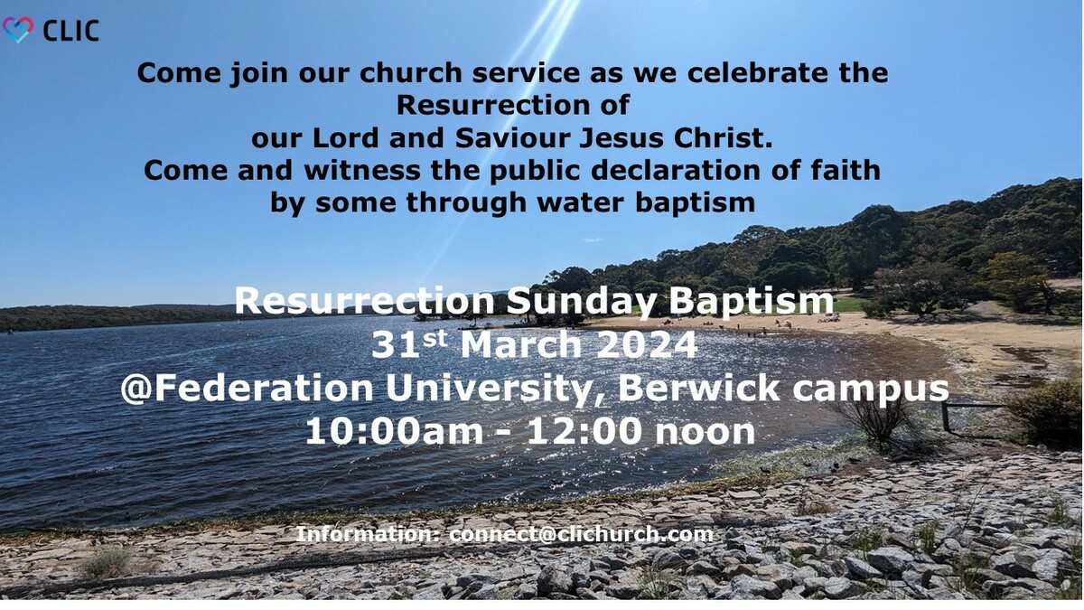 RESURRECTION SUNDAY WATER BAPTISM | Casey Life International Church (CLIC)