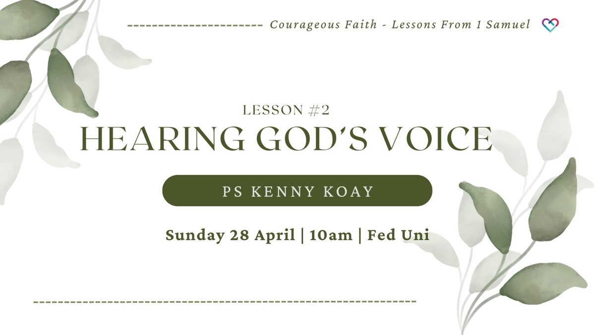 This Week's Sermon - 28th April 2024 "Hearing God's Voice" Lesson #2 ...