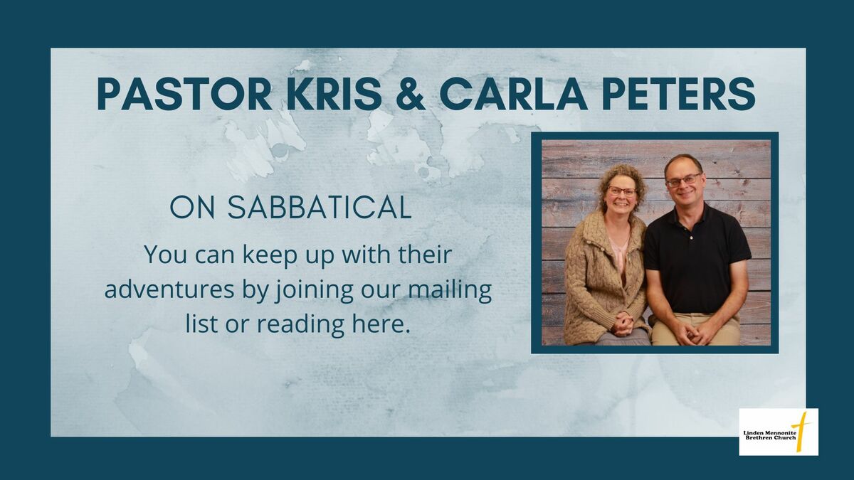 Pastor Kris' Letters | Linden Mennonite Brethren Church