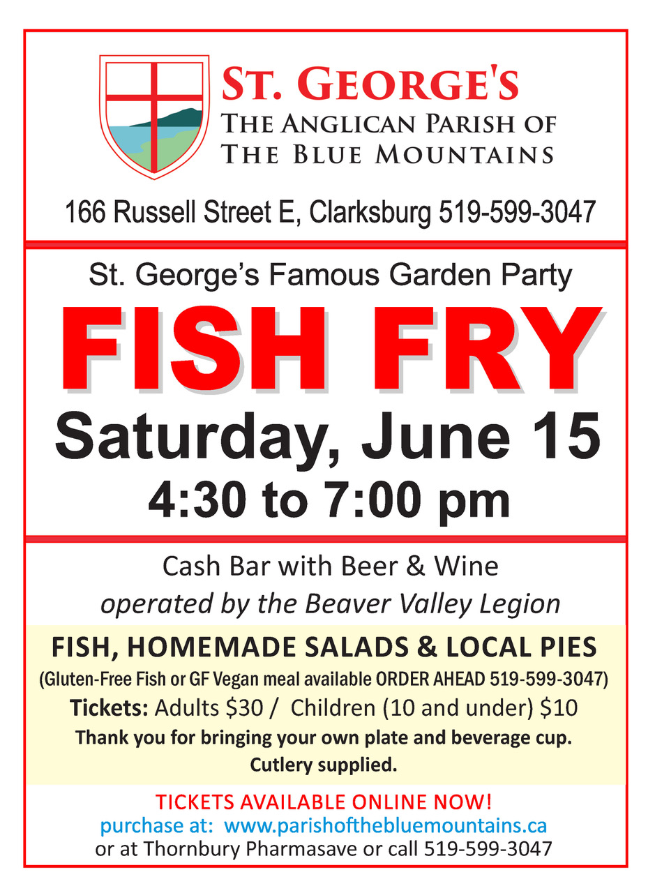 Buy Your Fish Fry Tickets Here! | St. George's, The Anglican Parish of ...