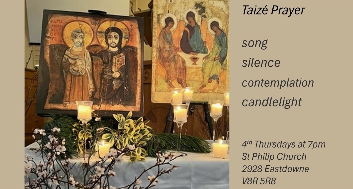 Regular Taizé Prayer resumes in September | St Philip Anglican Church