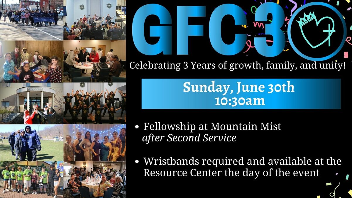 GFC Year 3 Anniversary Celebration | Adult Care | Grace Fellowship Church