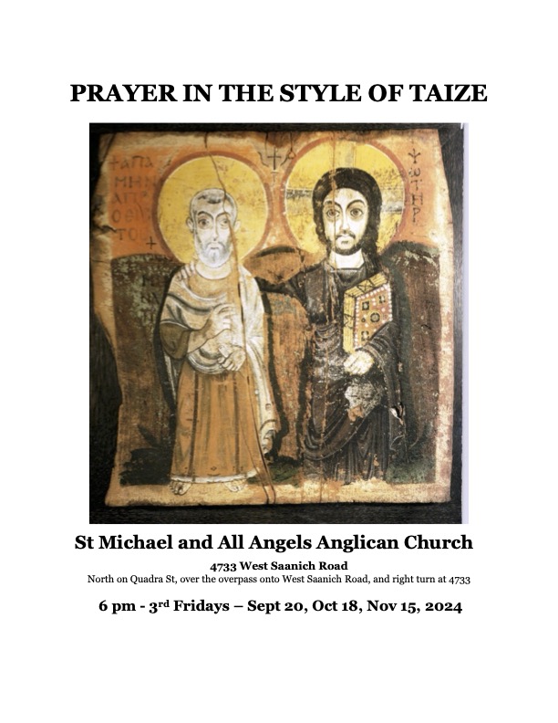 Prayer in the style of Taize | Our Community | St. Peter and St. Paul's ...