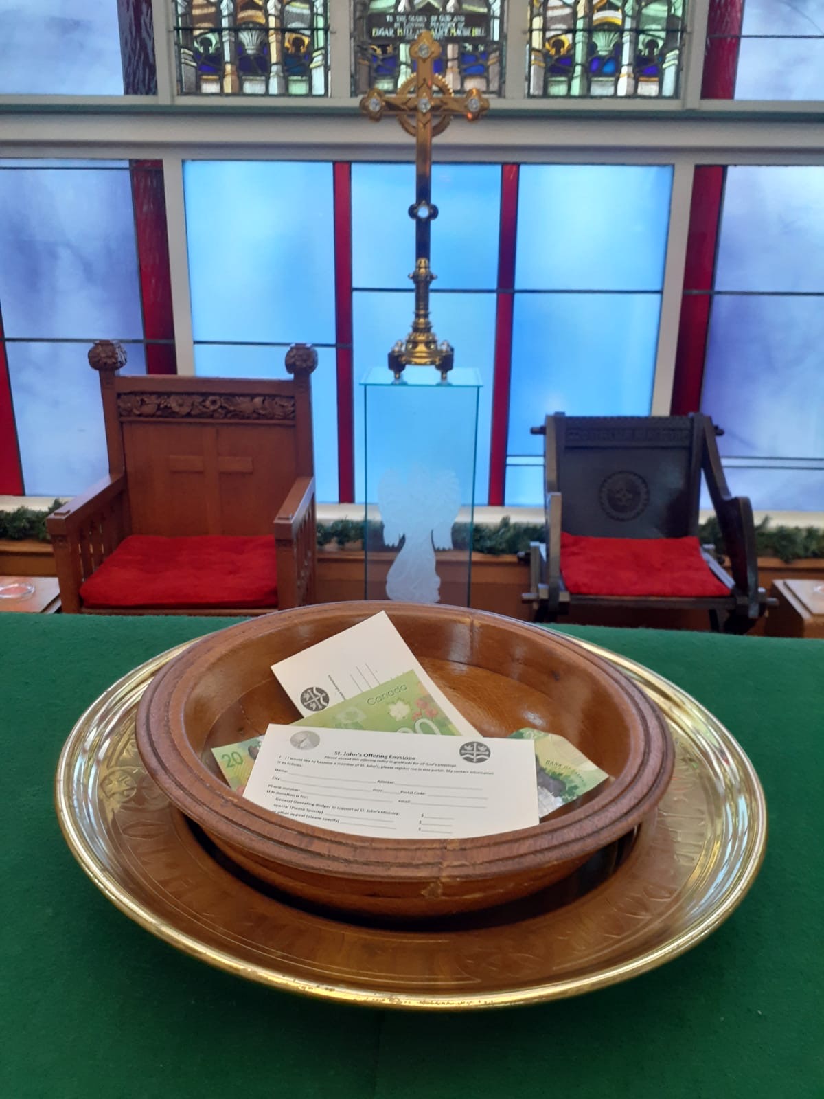 The Offertory Plate | St. John the Evangelist