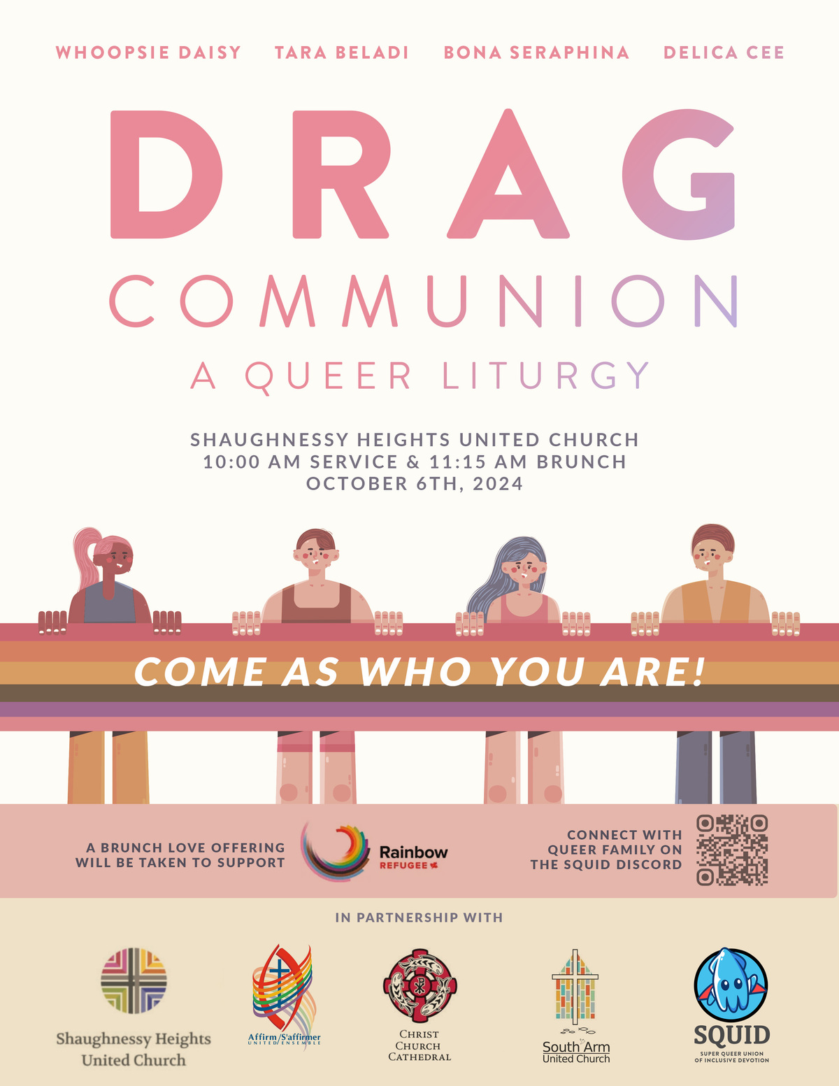 Drag Communion & Squid | Christ Church Cathedral Vancouver BC