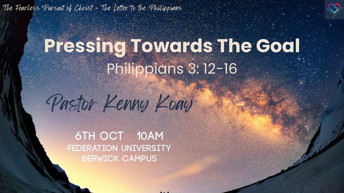 This Week's Sermon - 6th October 2024 "Pressing Towards the Goal ...