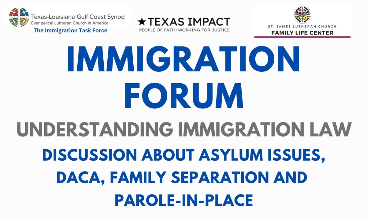 Immigration Forum: October 17th at 7:00 p.m. at Faith Lutheran Church ...