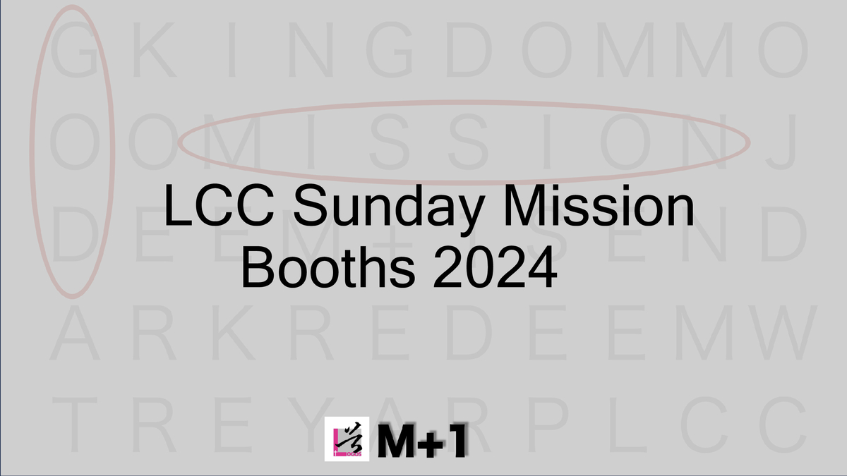 LCC Sunday Mission Booths 2024 | Logos Community Church