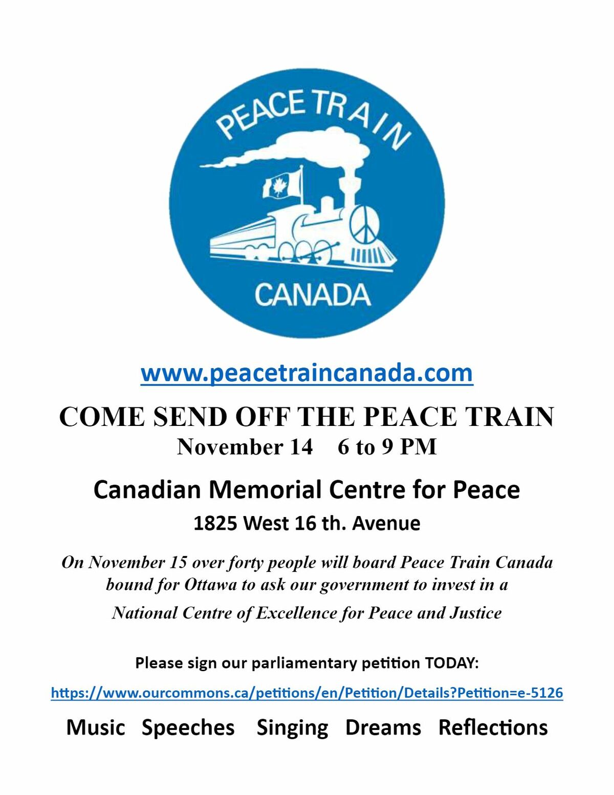 Support the Peace Train | Justice and Peace | Anglican Diocese of New ...