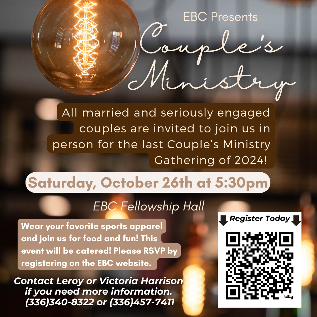 Couples Ministry - October 2024 | Ebenezer Baptist Church