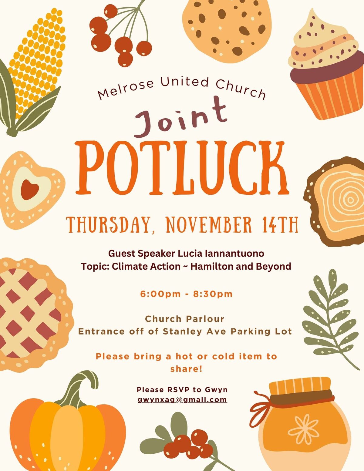 Melrose United Church Joint Potluck | Church of Saint John the Evangelist