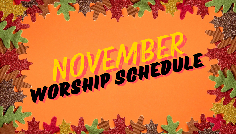 Worship Schedule for November 2024 | Worship | St. Columba's Anglican ...