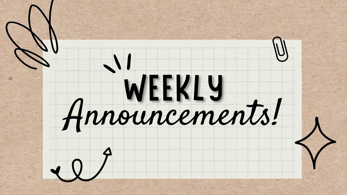 This Week's Annoucements | Chillicothe United Methodist Church