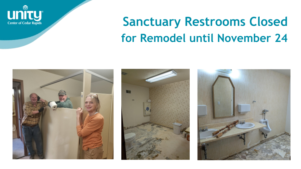 Restroom Remodel | Unity Center of Cedar Rapids