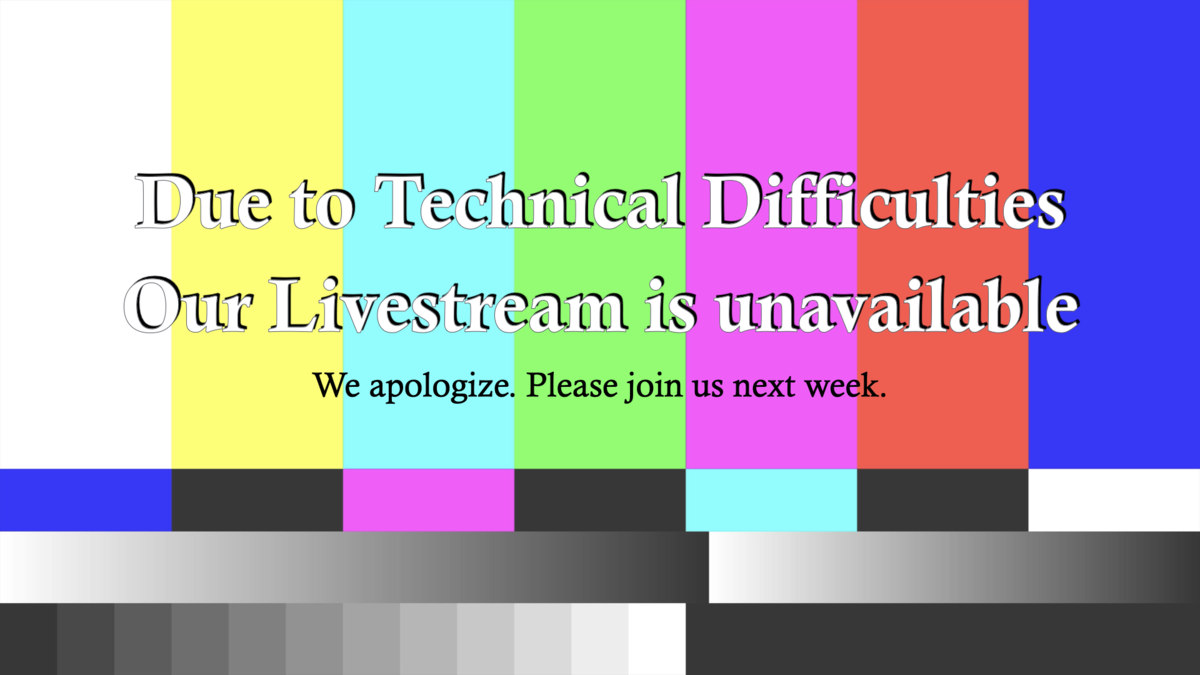 Livestream Unavailble | All Saints Anglican Church