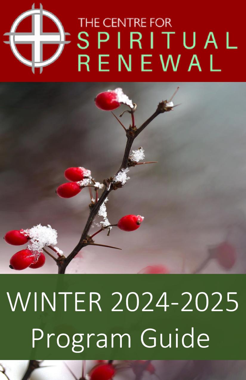 Winter Program Guide for the Centre is HERE | the Centre for Spiritual ...