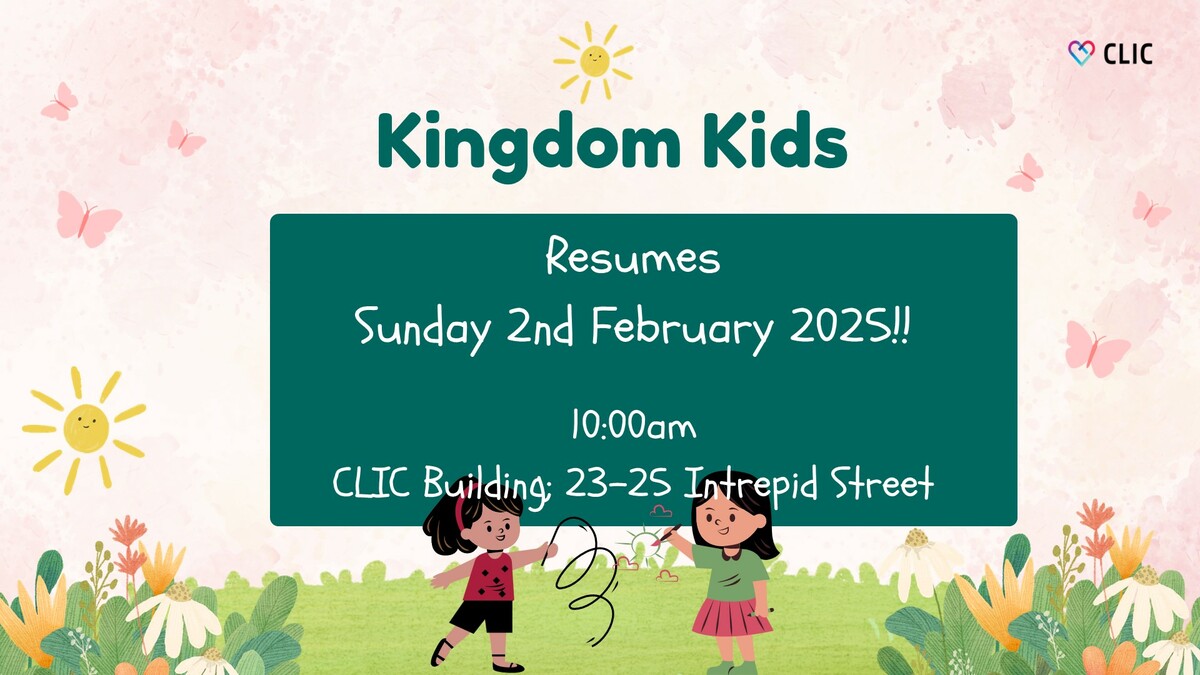 KINGDOM KIDS (Children's church) RESUMPTION from 2nd February 2025 ...