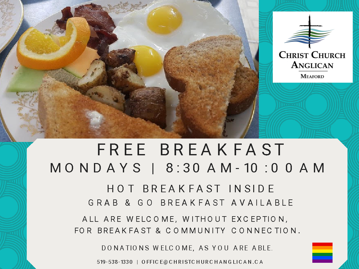 Free Community Breakfast | Free Community Breakfasts | Christ Church ...