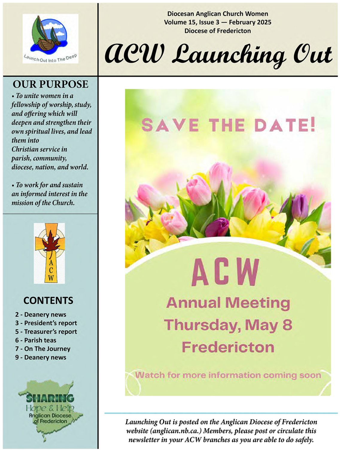 ACW's Launching Out | ACW | Anglican Diocese of Fredericton