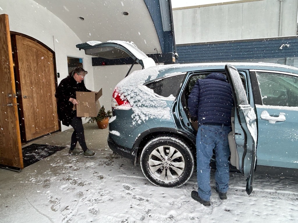 Donations to Food Bank - Snow Delivery! | Outreach Programs | St. Peter ...