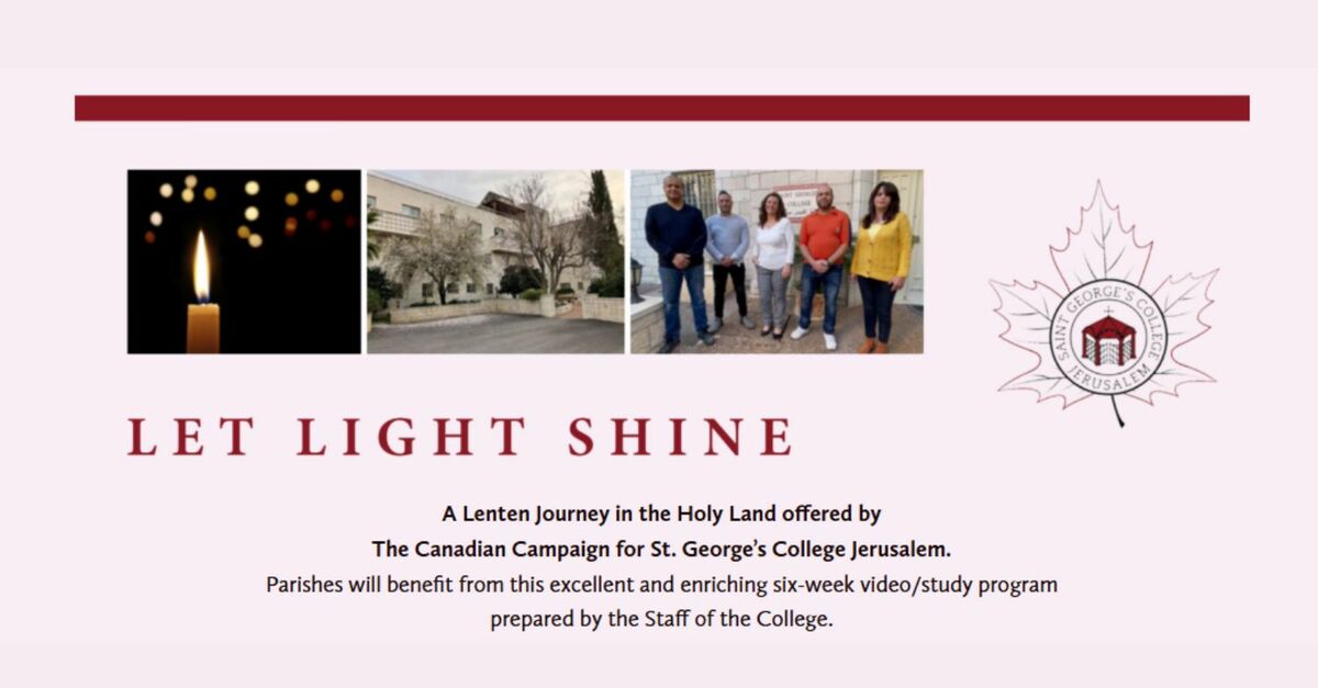 A Lenten Journey in the Holy Land | St. John the Evangelist Anglican Church