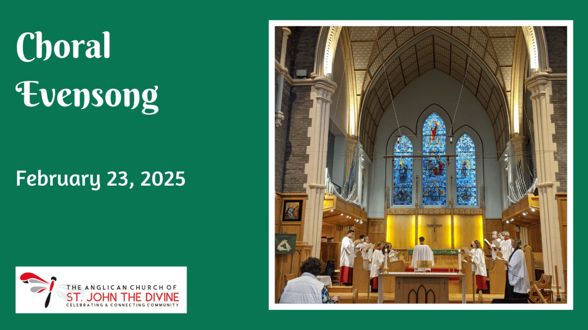 Choral Evensong - February 23, 2025 | Choral Evensong | St. John the ...