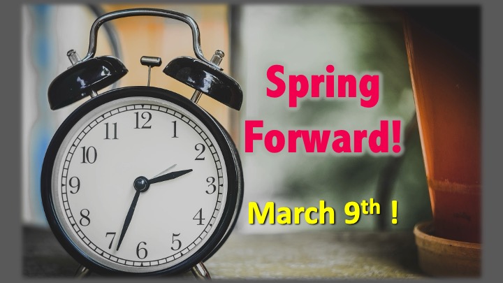 Daylight Saving Time begins | Rockport United Methodist Church