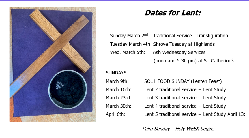 Lent 2025 | St. Catherine's Church