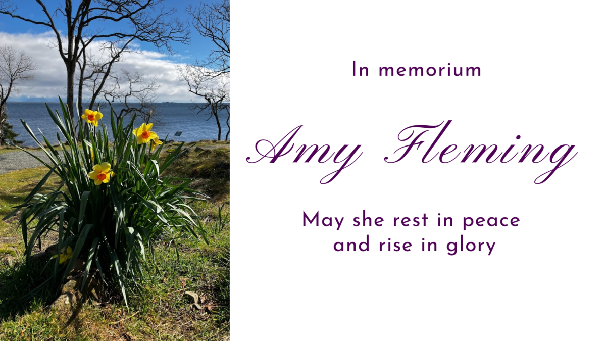 In Memoriam Amy Fleming | St. Paul's Anglican Church