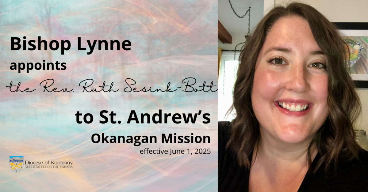 St. Andrew's Okanagan Mission - New Incumbent | Anglican Diocese of ...