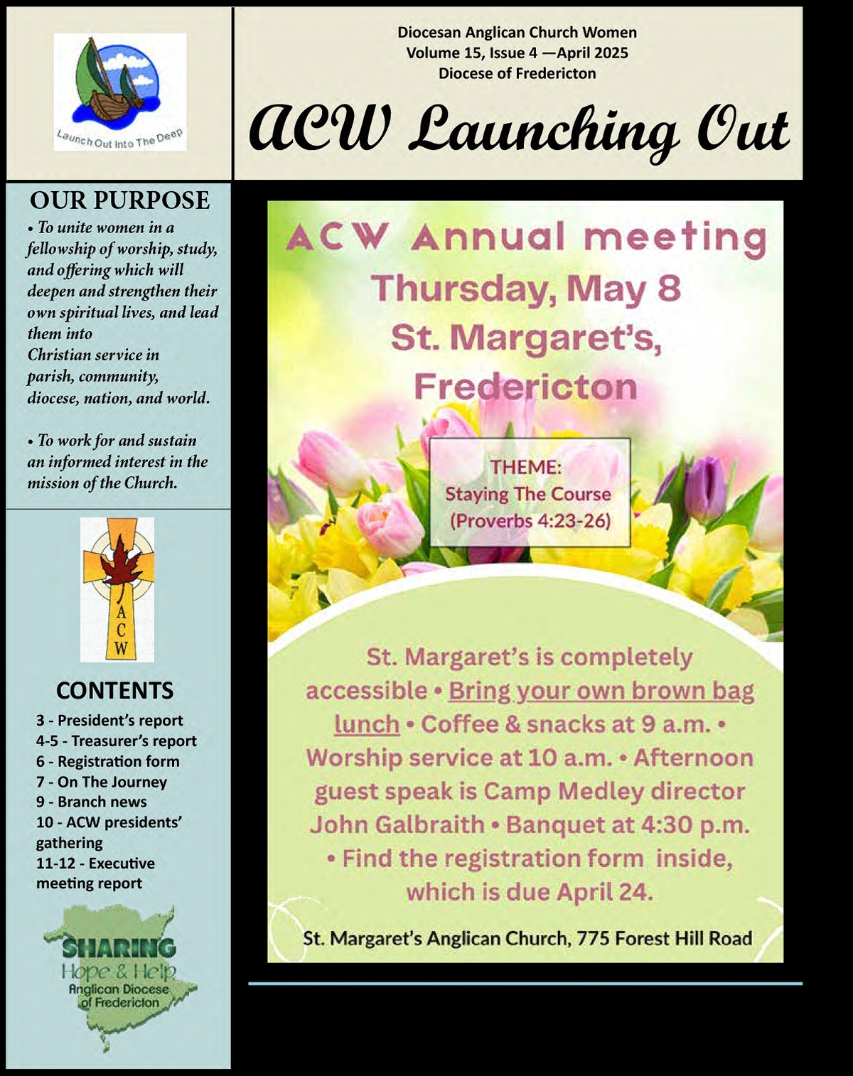 ACW's Launching Out | ACW | Anglican Diocese of Fredericton