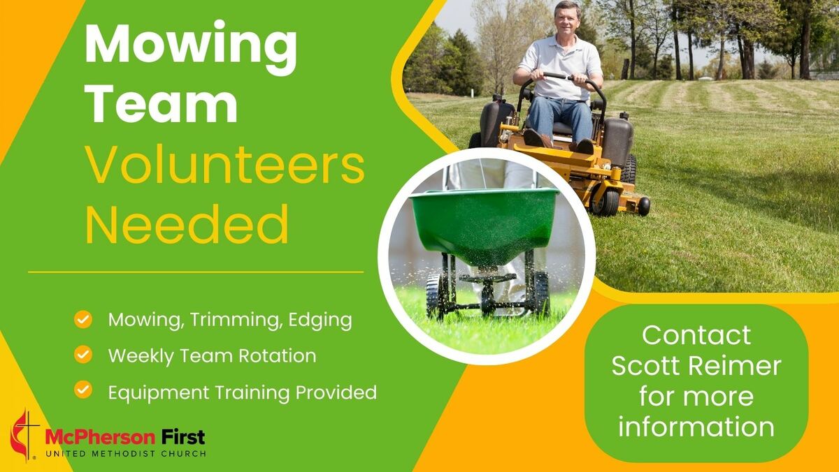 Mowing Team | Adult | McPherson First United Methodist Church
