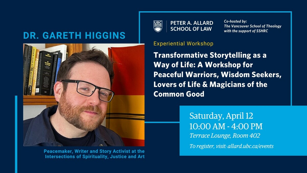 Gareth Higgins - two events in Vancouver | St Philip Anglican Church