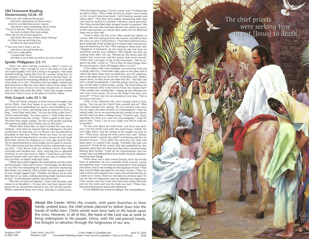 Worship Service Bulletin Website - Palm Sunday | Worship and Music ...