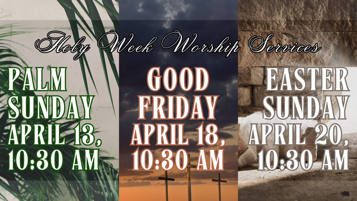 Holy Week Worship Services | Sundays | Erindale Alliance Church