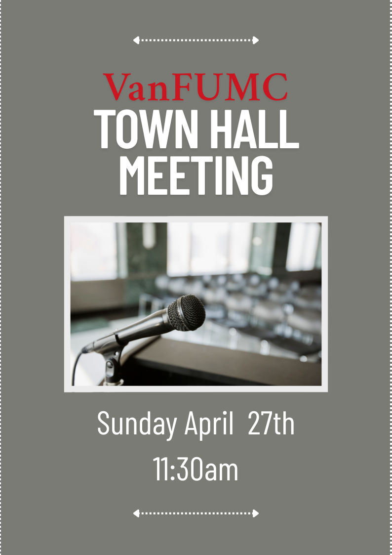 Town Hall & Potluck | Church Council | Vancouver First United Methodist ...