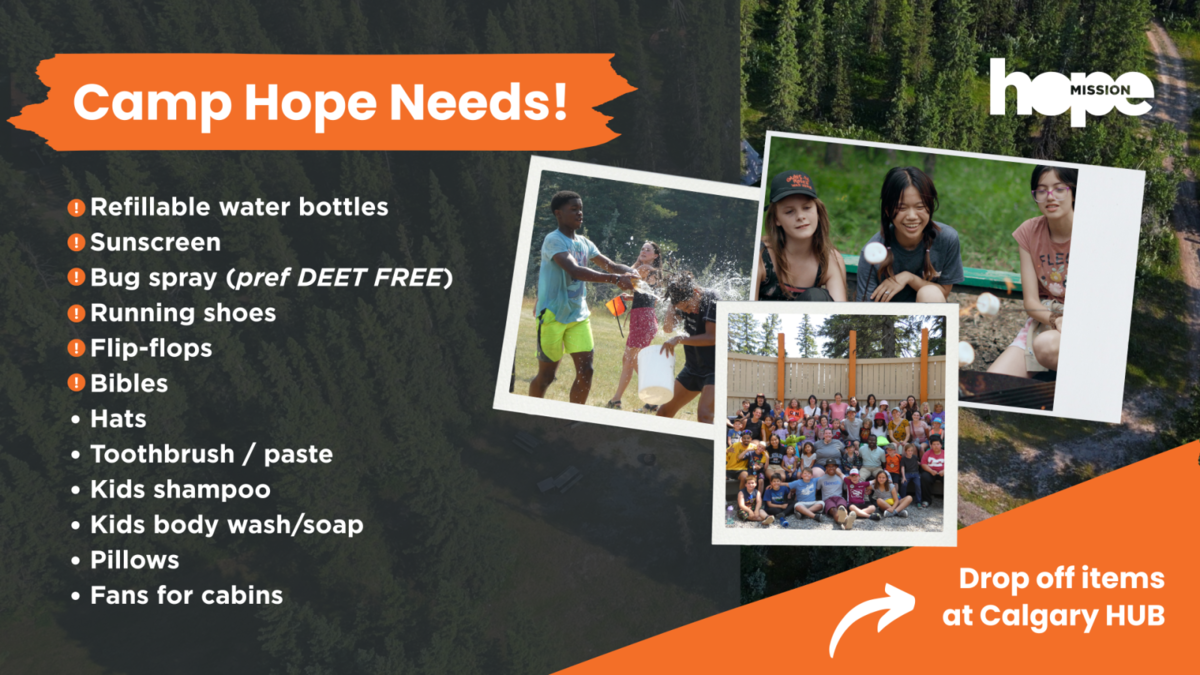 Camp Hope Needs | Trinity Baptist Church Calgary