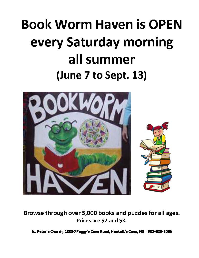 Book Worm Haven is OPEN | Diocese of Nova Scotia and Prince Edward Island