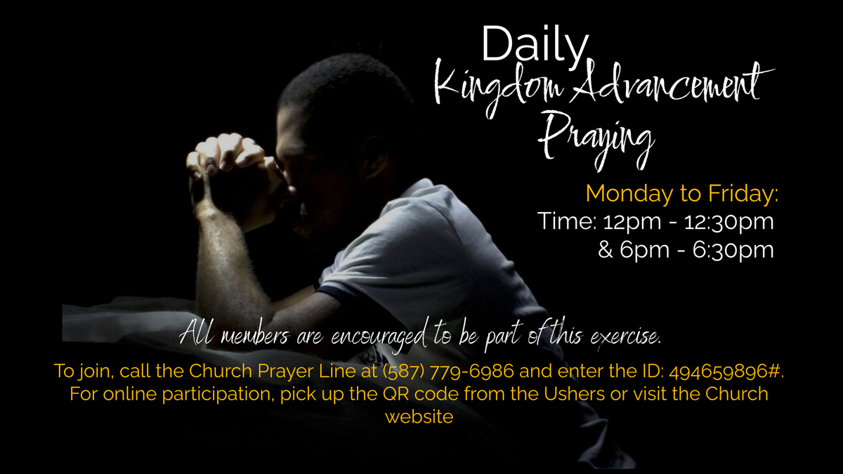 Daily Kingdom Advancement Prayer | Winners Chapel International Calgary