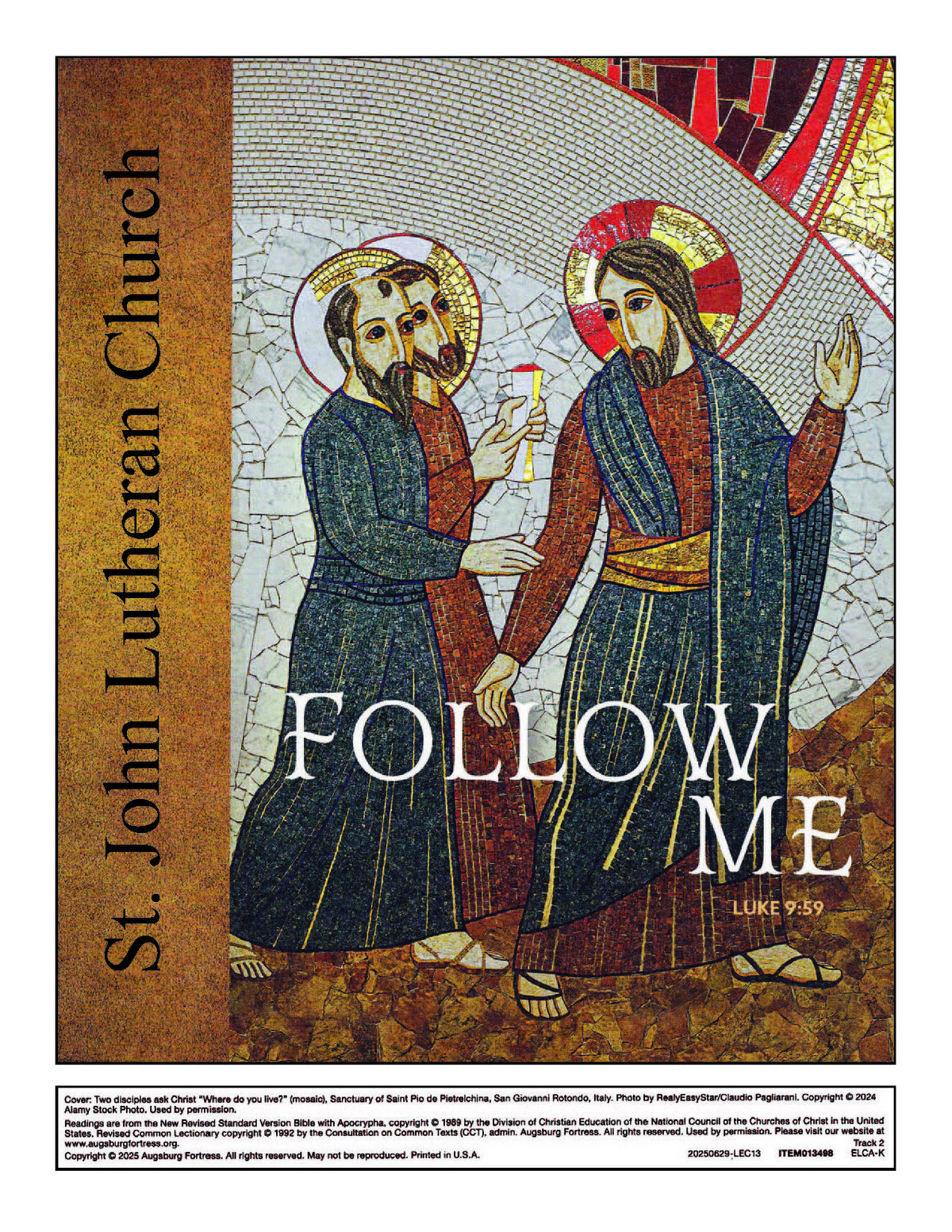 Worship Bulletin for 6/29/25 | St. John's Evangelical Lutheran Church