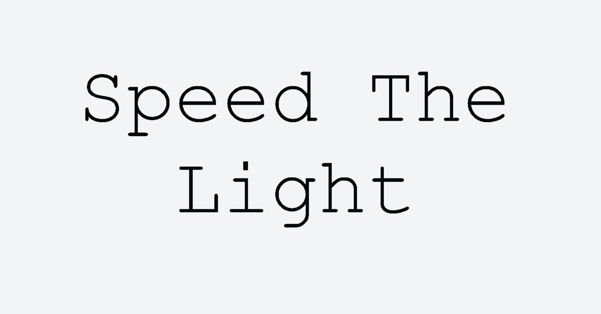 Speed The Light | Youth Ministry | First Assembly of God