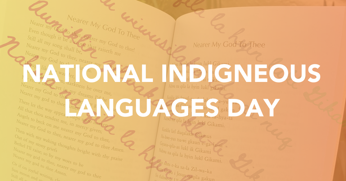 National Indigenous Languages Day | Anglican Diocese of British Columbia