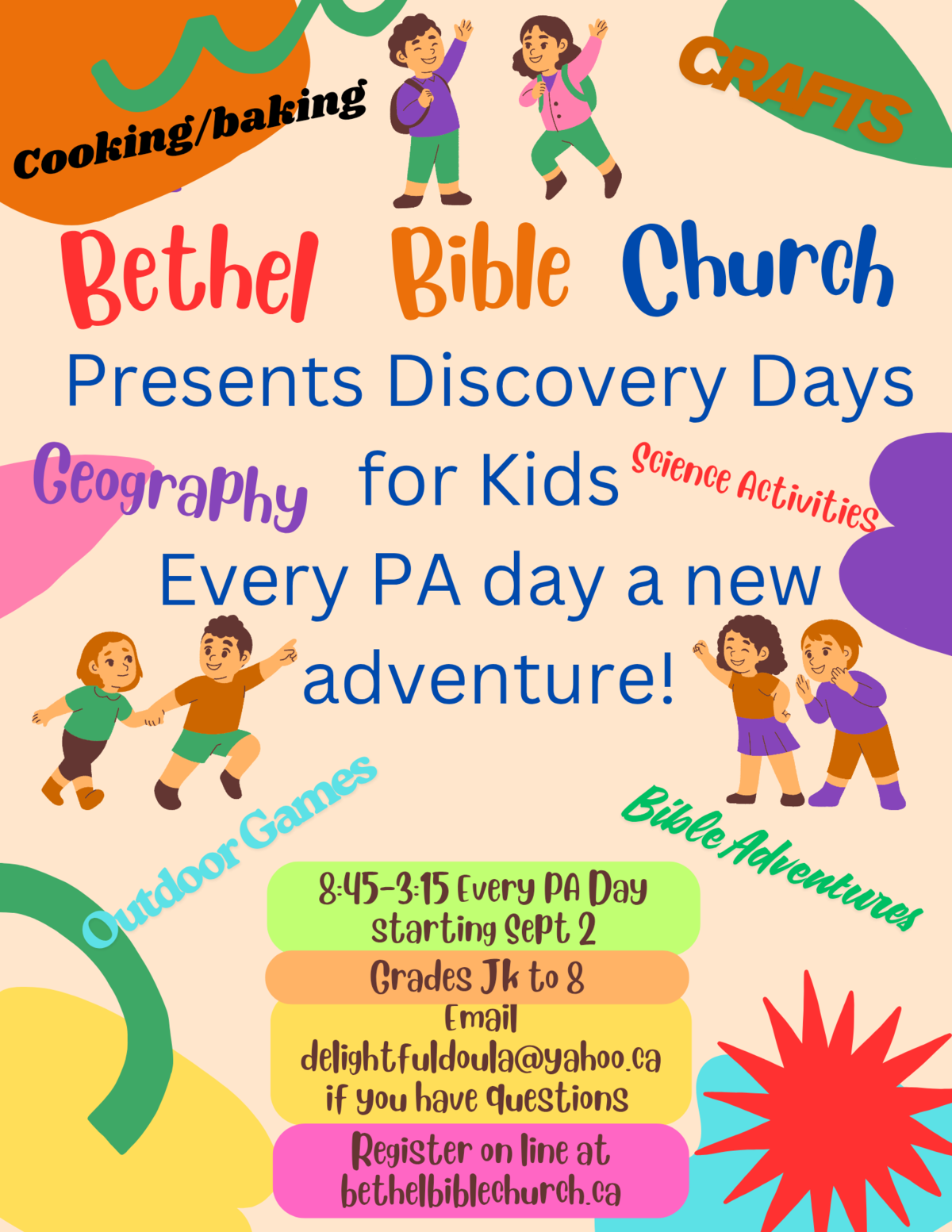 Discovery Day | Children's Ministry | Bethel Bible Church