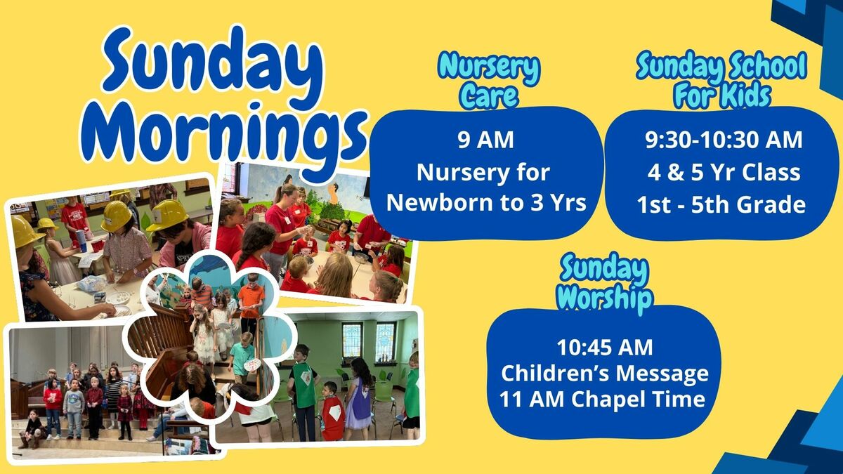 Sunday Morning Kids | Kid's Ministry | Topeka First United Methodist Church